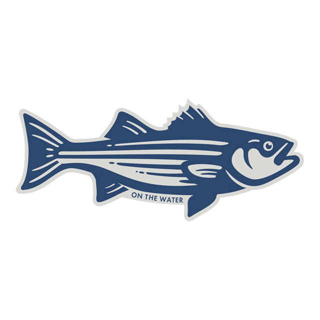 Classic Striper Sticker – On The Water