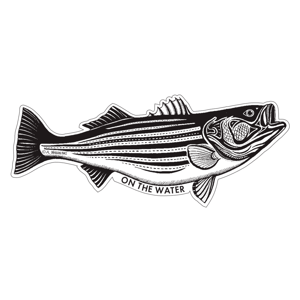 Pen & Ink Striper Sticker – On The Water